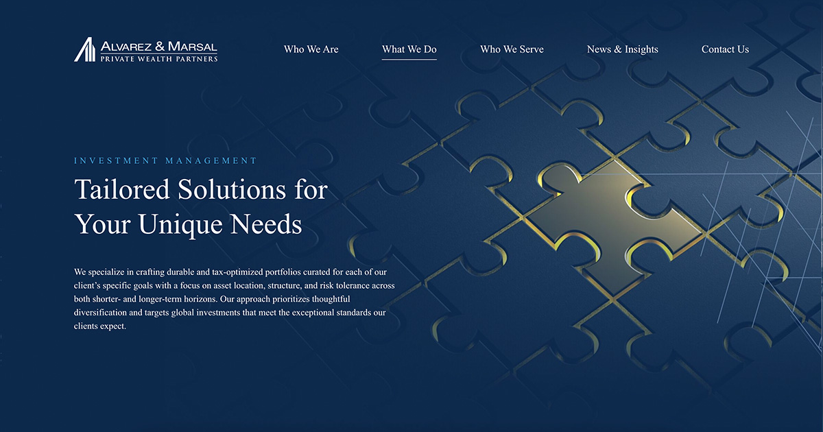 Investment Management - Tailored Solutions for Your Unique Needs